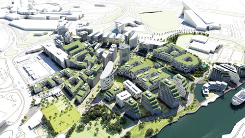 Work starts on a brand new waterside community at TraffordCity - TraffordCity